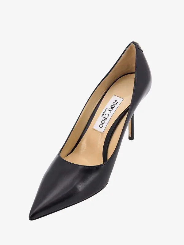 JIMMY CHOO Love 85 Leather Pointed Toe Stiletto Pumps - Black