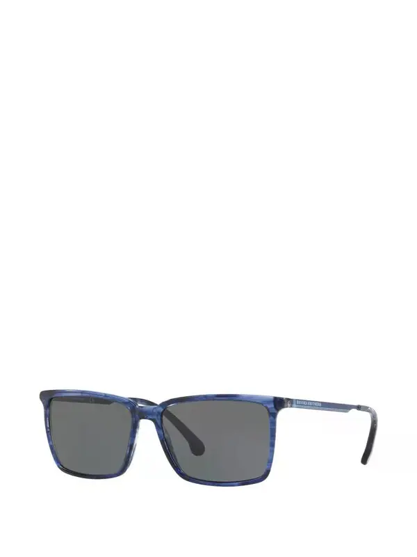 Brooks Brothers Rectangle Frame Sunglasses - Blue