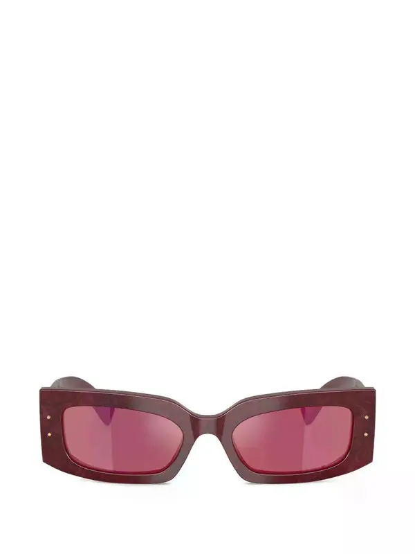Dolce & Gabbana Rectangle Frame Sunglasses - Red