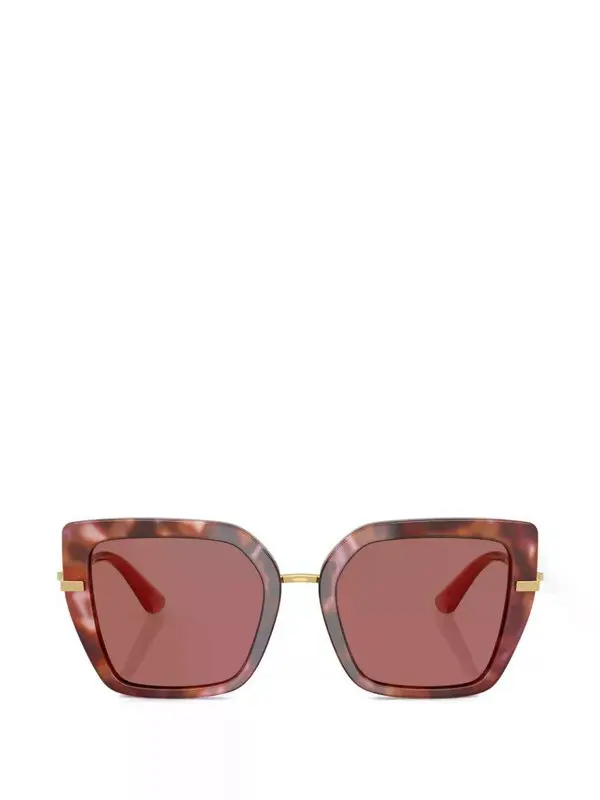 Dolce & Gabbana Geometric Frame Sunglasses - Brown