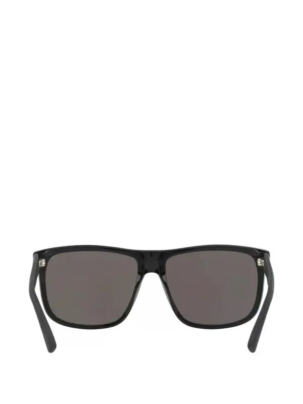 Gucci Rectangle Frame Sunglasses With Web Stripe Detail