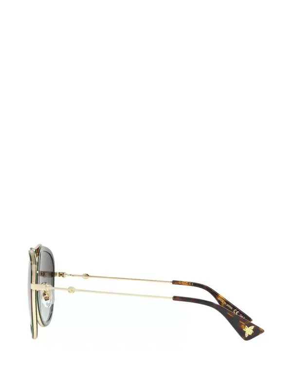 Gucci Gg Interlocking Pilot Sunglasses