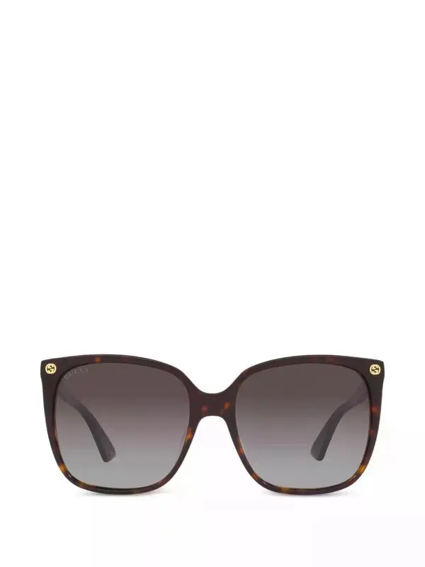 Gucci Tortoiseshell Cat-eye Sunglasses - Brown