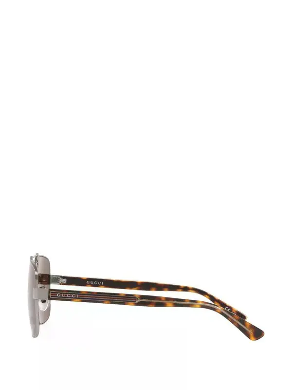 Gucci Pilot Sunglasses With Bee Detail