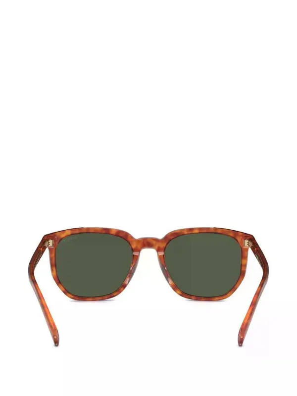 COACH Tortoiseshell Effect Square Frame Sunglasses