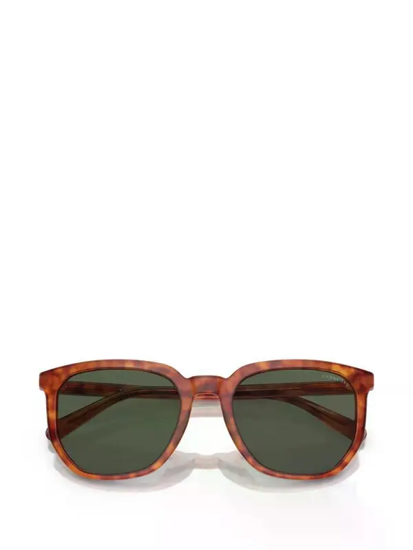 COACH Tortoiseshell Effect Square Frame Sunglasses