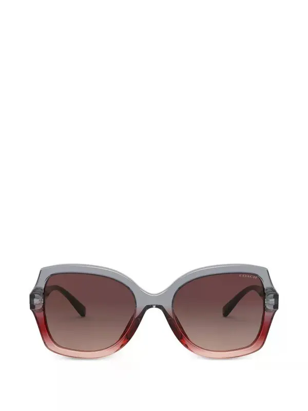 COACH Square Frame Sunglasses - Grey