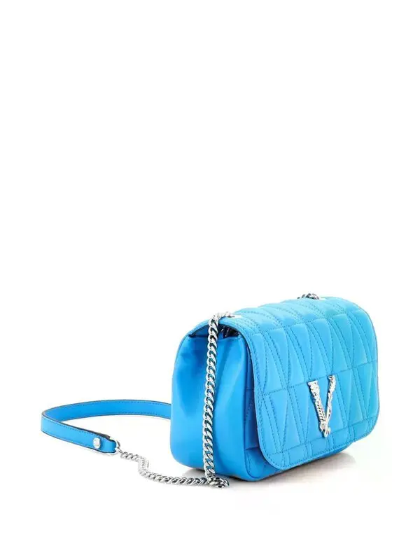 Versace Virtus Quilted Leather Mini Shoulder Bag