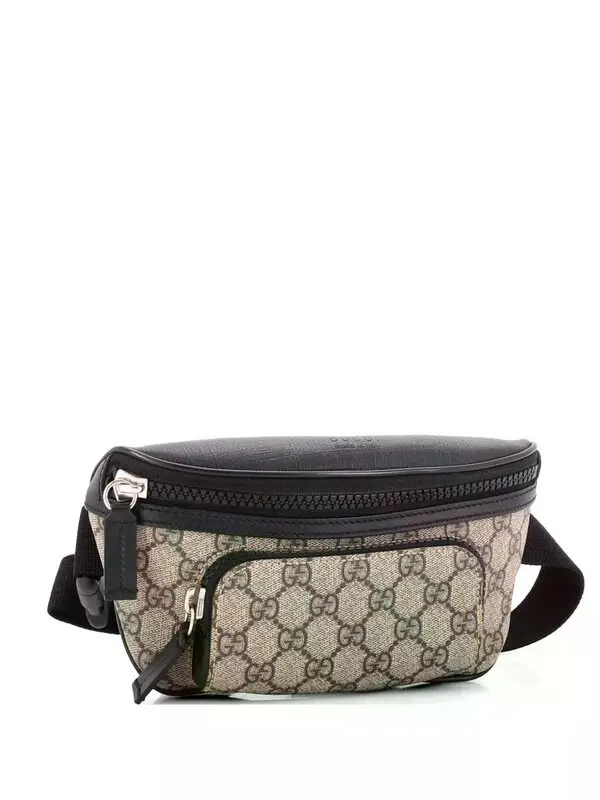Gucci Gg Coated Canvas Medium Belt Bag - Black