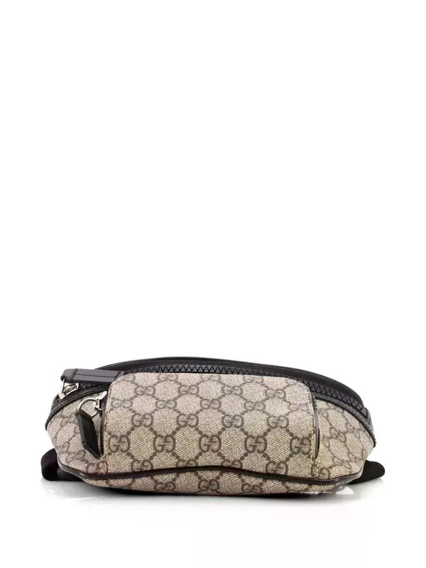 Gucci Gg Coated Canvas Medium Belt Bag - Black