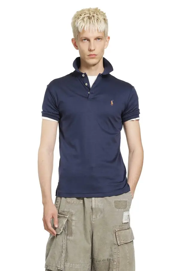 Polo Ralph Lauren Cotton Piqué Polo Shirt - Blue
