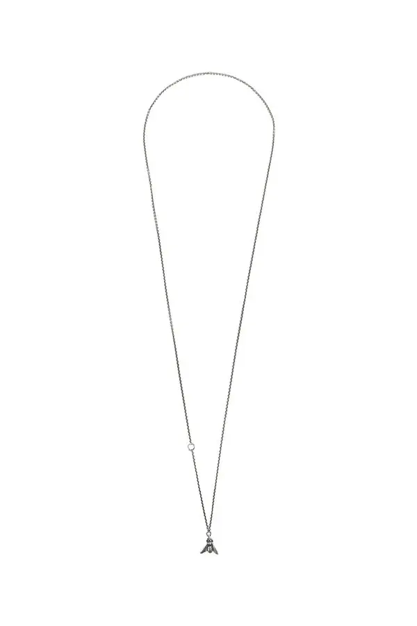 WERKSTATT MUNCHEN Mini Bee Pendant Necklace - Silver