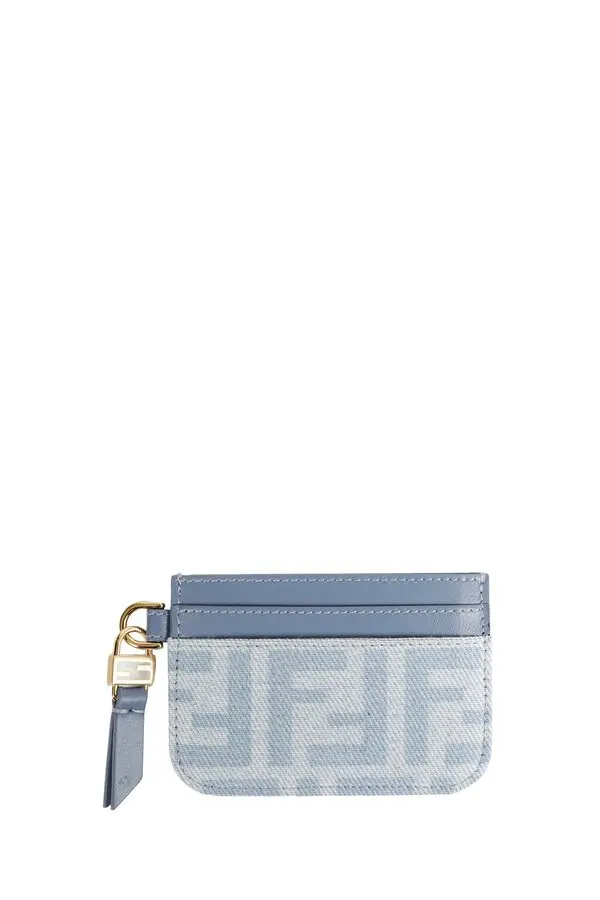 Fendi Baguette Card Case - Blue