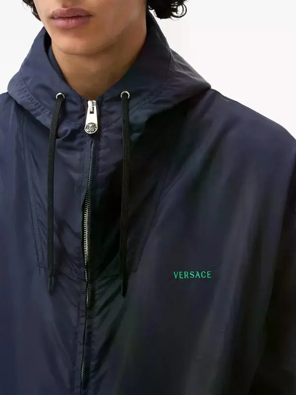 Versace Embroidered Nylon Windbreaker