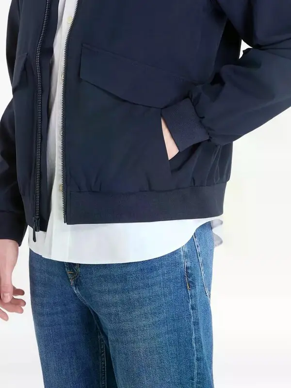 Calvin Klein Print Flap Pocket Jacket - Blue