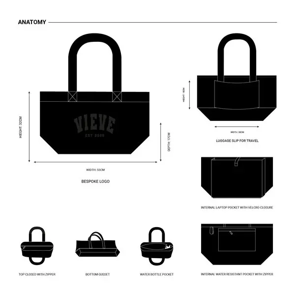 VIEVE The Varsity Tote 2.0 By