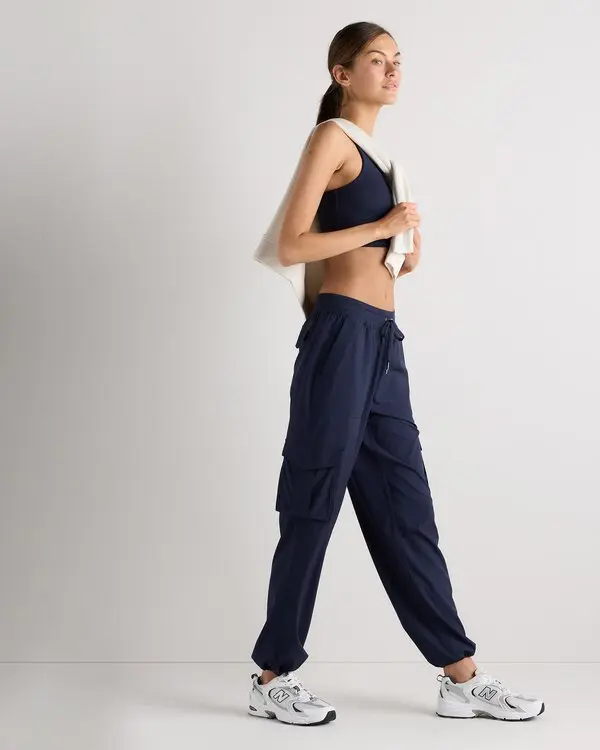 Quince Performance Tech Cargo Mid-rise Pants - Deep Navy