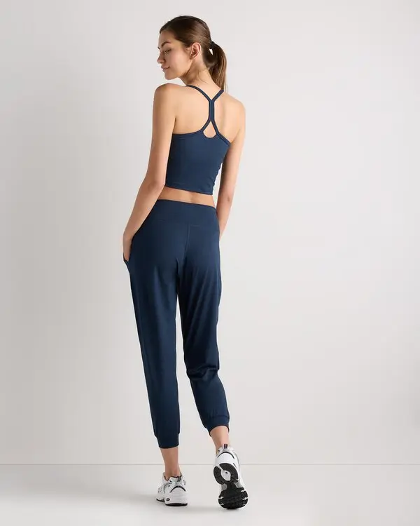 Quince Ultra-soft Mid-rise Joggers - Heather Navy