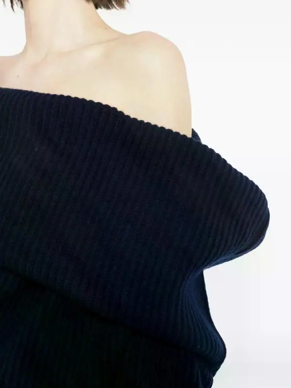 A.W.A.K.E. Mode Asymmetric Ribbed Sweater