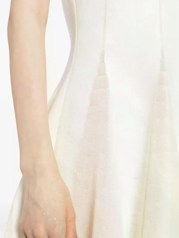 CFCL Ribbed-knit Panelled Dress