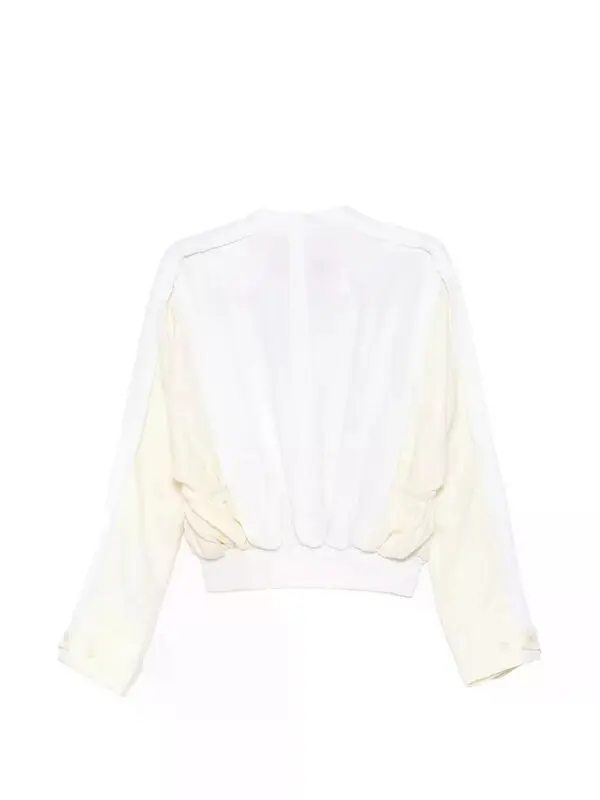 OPEN YY Panelled Gathered-detail Jacket