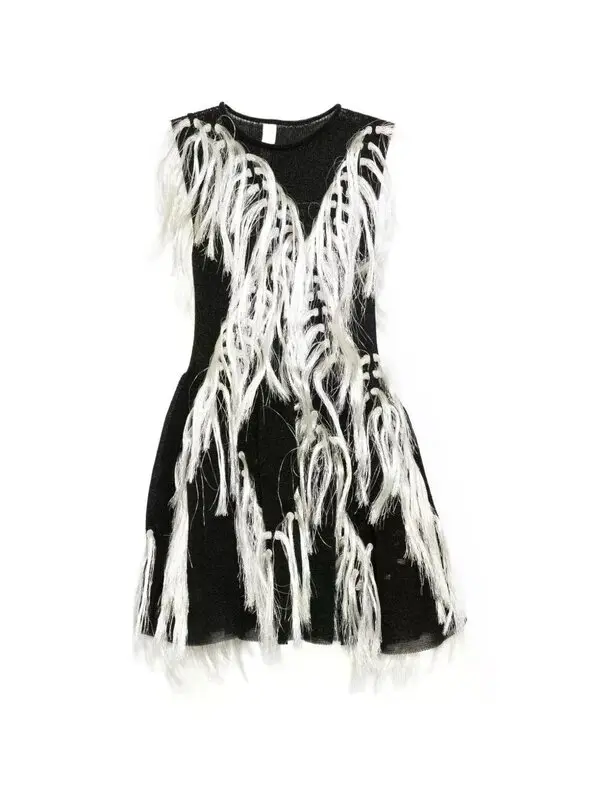 CFCL Sleeveless Top With Fringe Trim