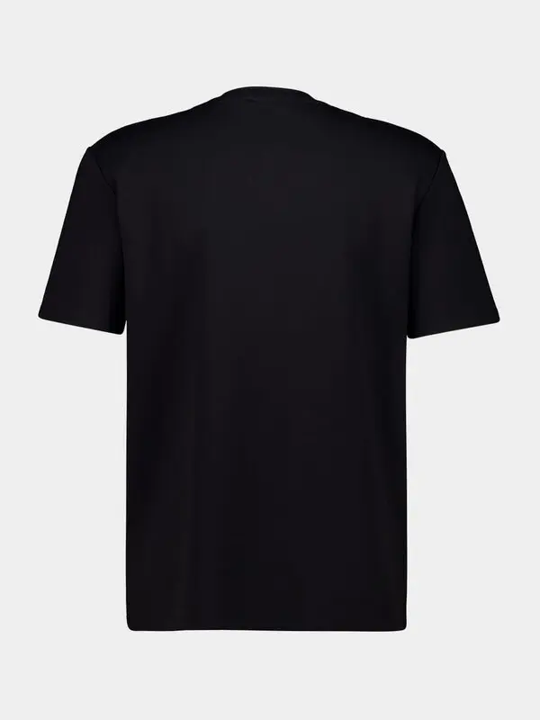 Balmain Embroidered Pb Logo T-shirt - Black