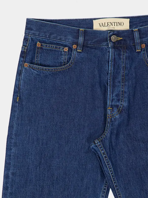 Valentino Garavani Vgold Denim Trousers