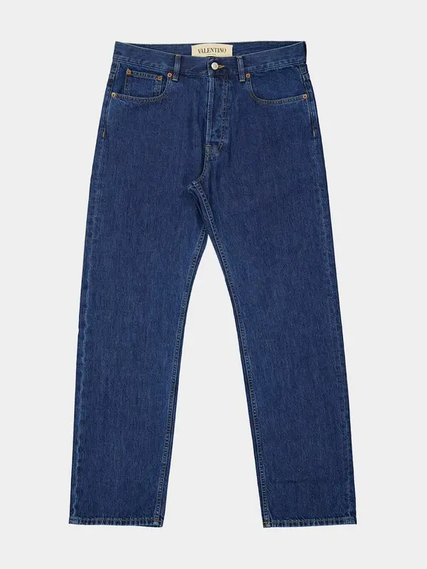 Valentino Garavani Vgold Denim Trousers