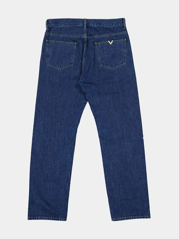 Valentino Garavani Vgold Denim Trousers