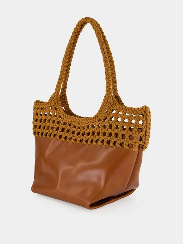 Hereu Elma Braided Leather Shoulder Bag