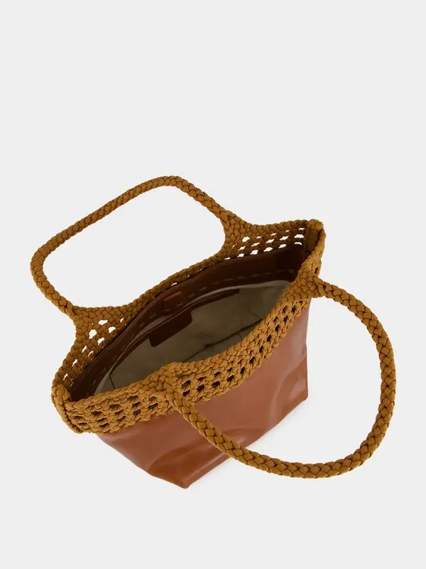 Hereu Elma Braided Leather Shoulder Bag