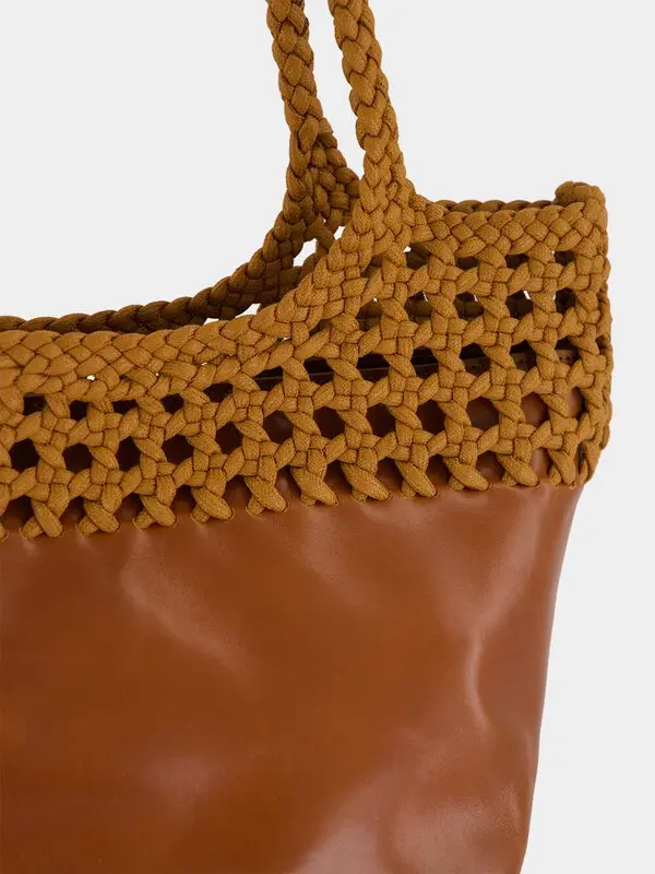 Hereu Elma Braided Leather Shoulder Bag