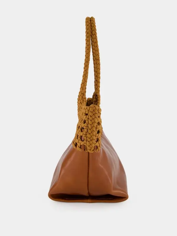 Hereu Elma Braided Leather Shoulder Bag