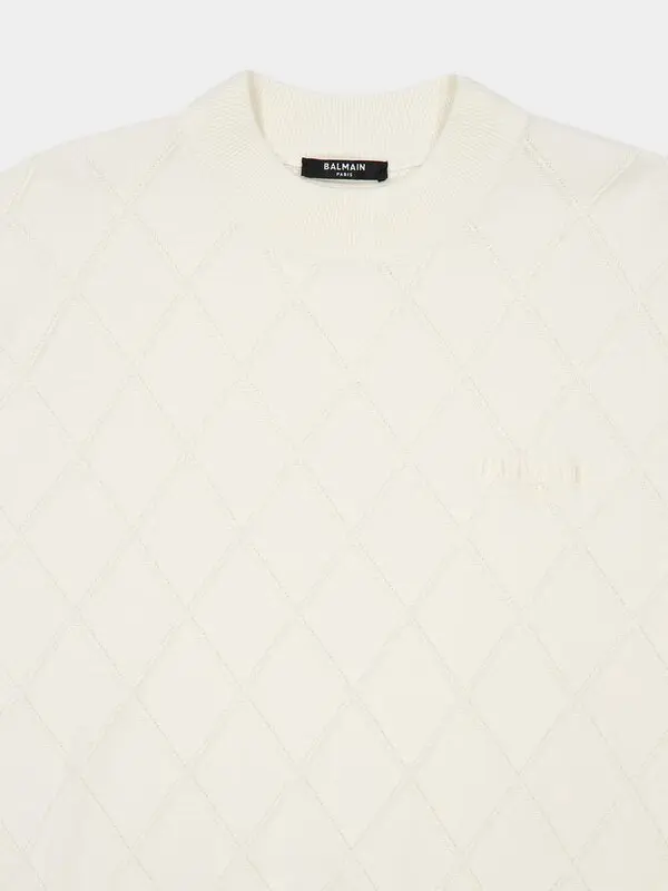 Balmain Vintage Knit Jumper - White
