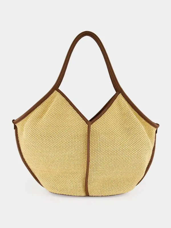 Hereu Calella Soft Raffia Tote Bag - Beige