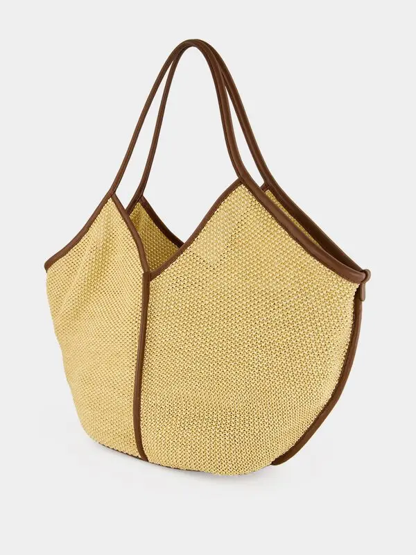 Hereu Calella Soft Raffia Tote Bag - Beige