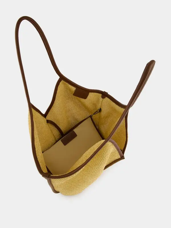 Hereu Calella Soft Raffia Tote Bag - Beige