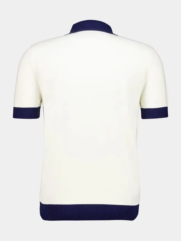 Valentino Garavani White And Cotton Polo Shirt