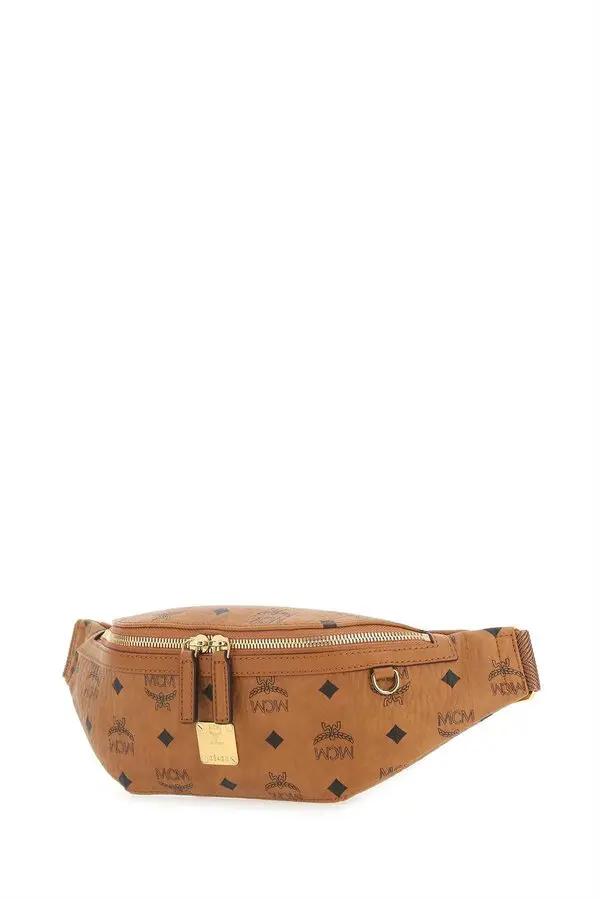 Mcm Printed Canvas Small Fursten Belt Bag