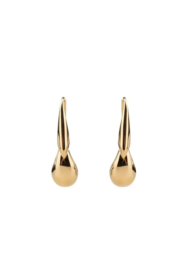 Bottega Veneta Gold Tone Drop Earrings - Multicolor