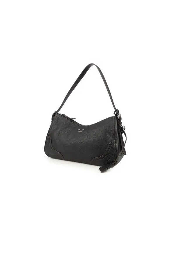Prada Textured Leather Shoulder Bag