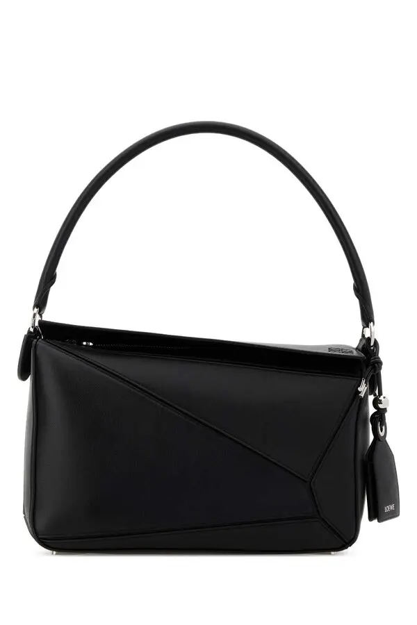 Loewe Nappa Leather Featherlight Shoulder Bag - Black