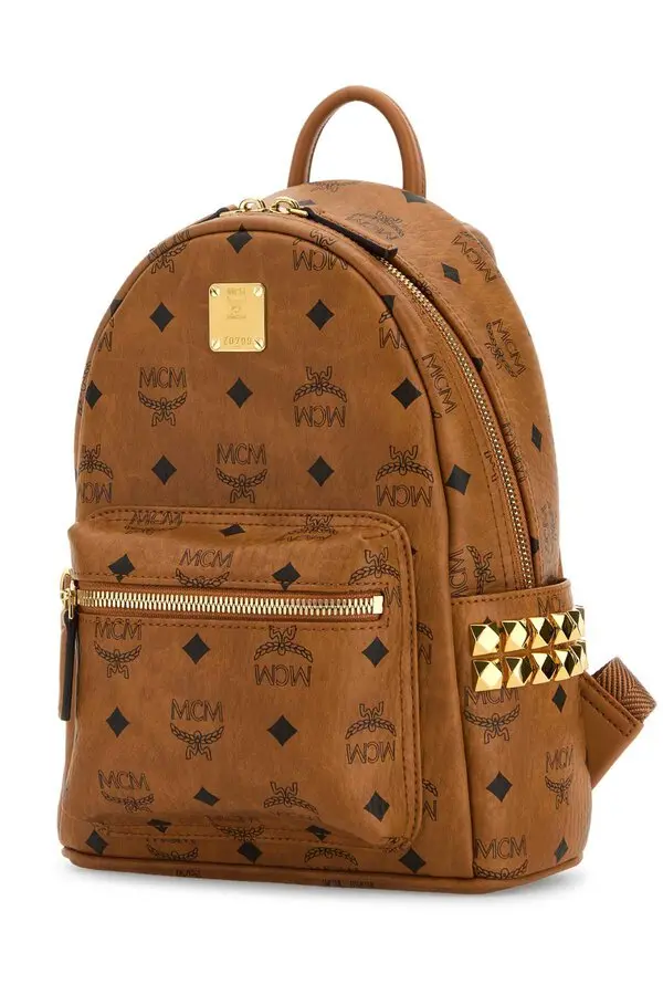 Mcm Printed Canvas Mini Backpack - Multicolor