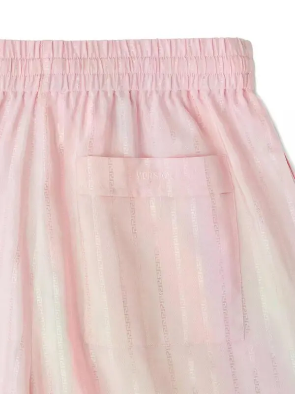 Versace Greca Pattern Drawstring Shorts