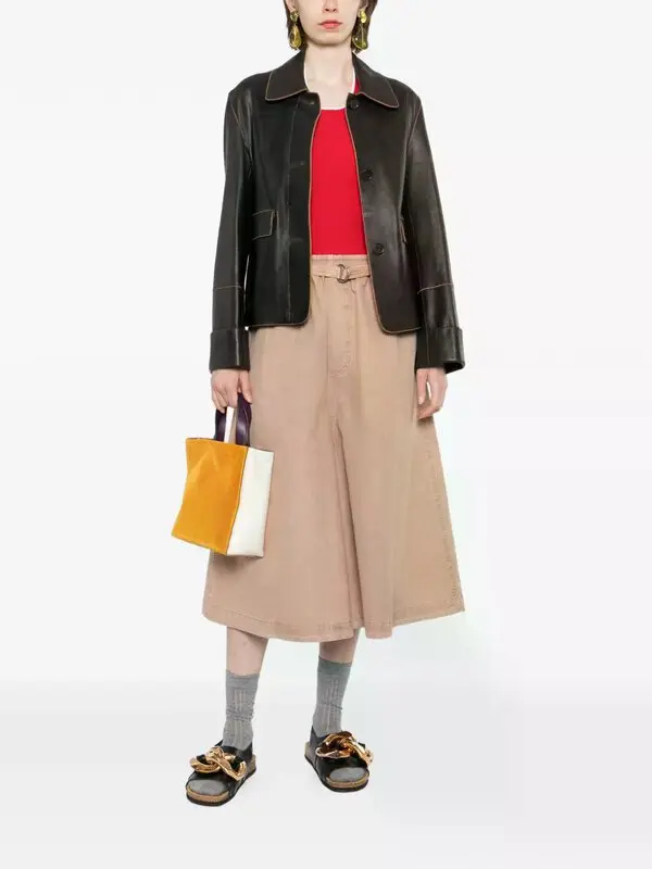 Marni Belted Wide-leg Shorts