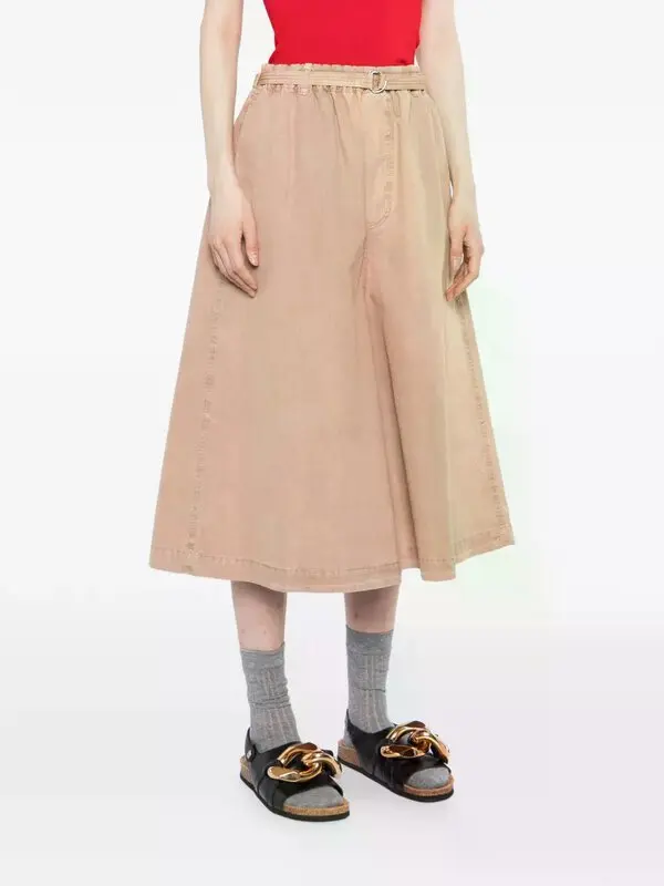 Marni Belted Wide-leg Shorts