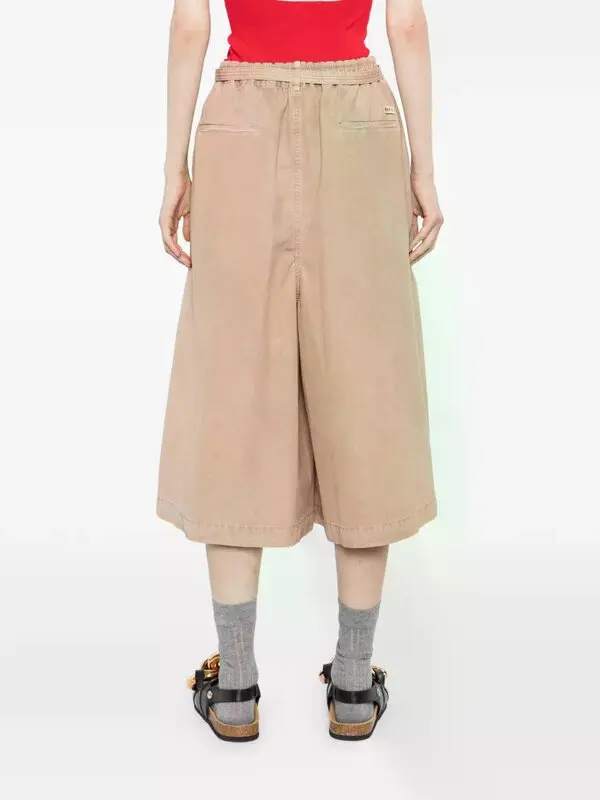 Marni Belted Wide-leg Shorts