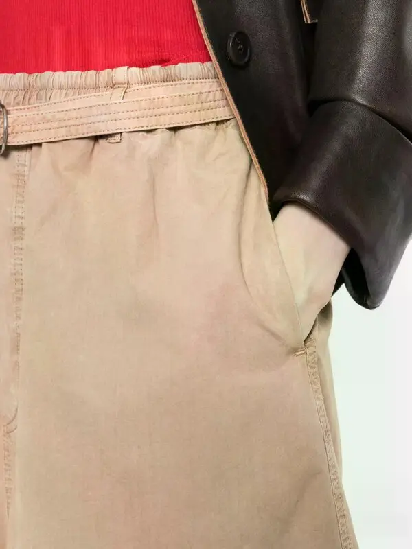 Marni Belted Wide-leg Shorts