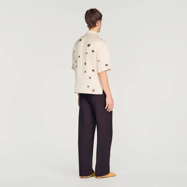 Sandro Loose-fit Floral Shirt